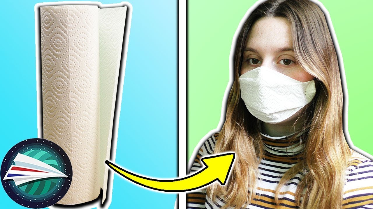 Wegwerpmasker zelf maken | Masker van keukenpapier | Zonder stof - YouTube