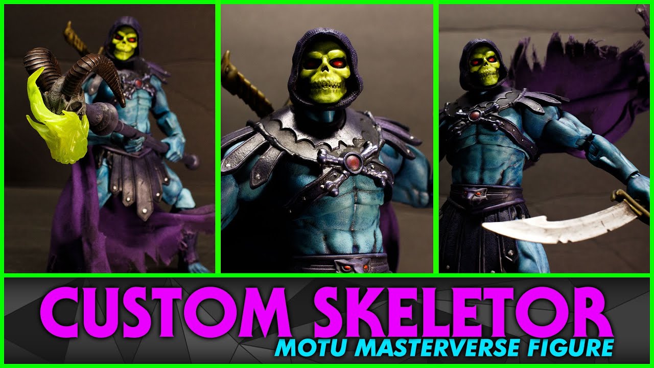 Masters of the Universe: MOTU Masterverse New Eternia Barbarian Skeletor Custom Action Figure # ...