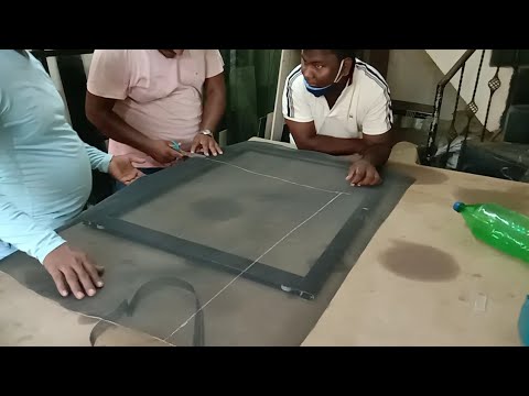 Jali Wali Khidki 4K || How To Install Mosquito Net In Aluminum Sliding ...
