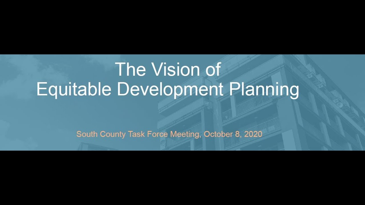 Equitable Community Development Planning 10_8_2020 - YouTube