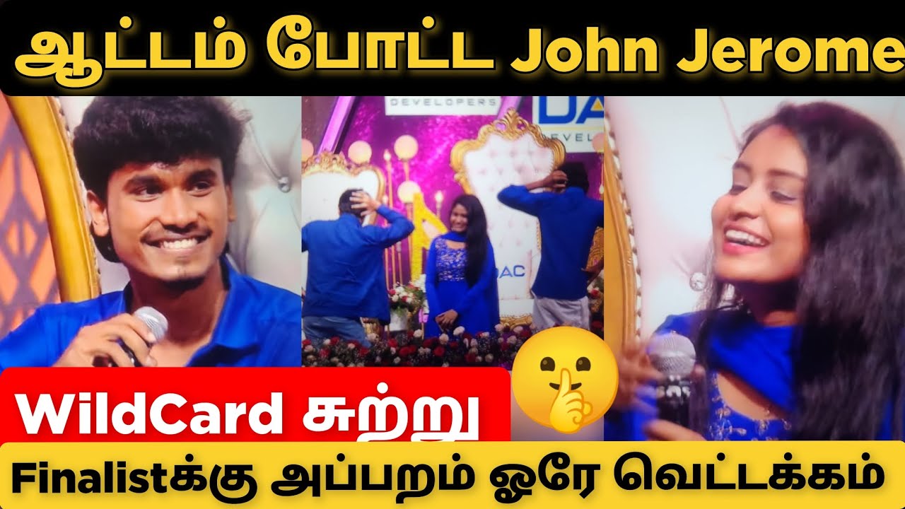 Super Singer Season 10 John Jerome Funny at 5th Finalist Today ...