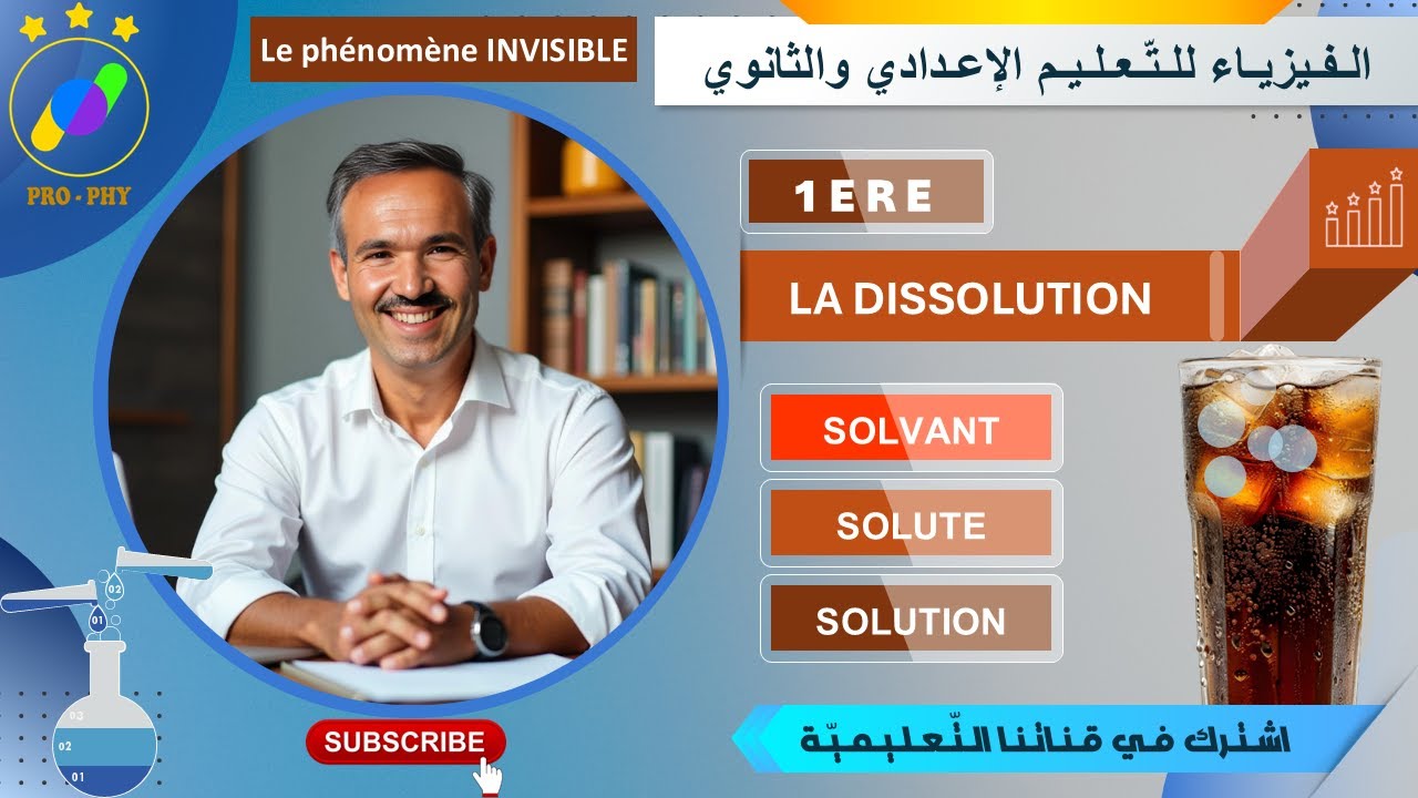 CHIMIE 1ERE - 🧪 LA DISSOLUTION : Le phénomène INVISIBLE qui explique ...
