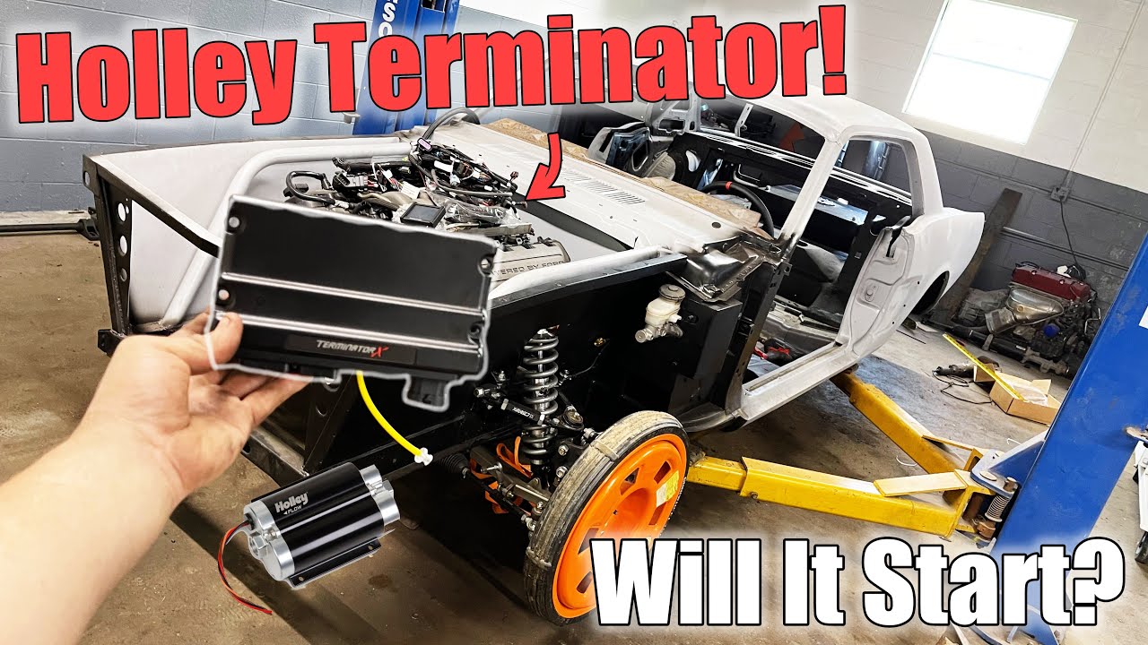 Installing Holley Terminator X On My 1965 Ford Mustang Its Almost ready ...