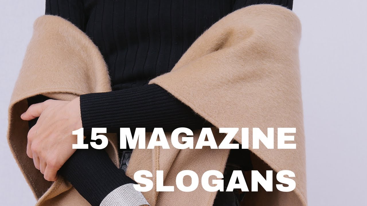Famous Magazine Slogans & Taglines | Slogans Hub - YouTube