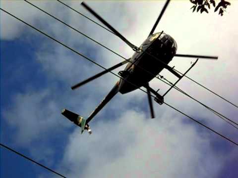 Helicopter wire pull - YouTube