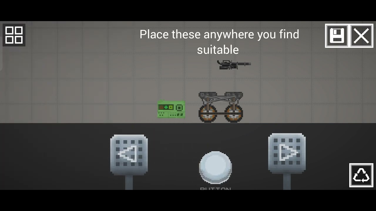 Simple controllable gun with new UI controller. Melon sandbox. - YouTube