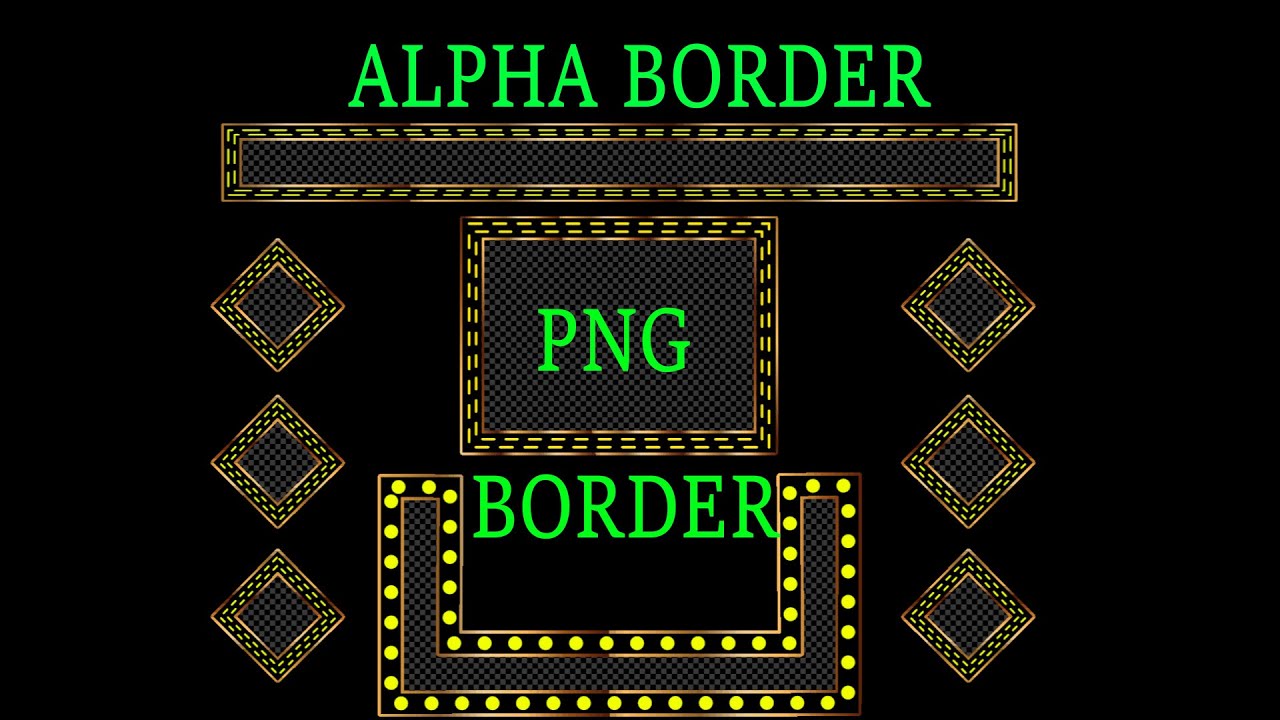 ALPHA BORDER FREE DOWNLOAD JOIN #vjshravan - YouTube