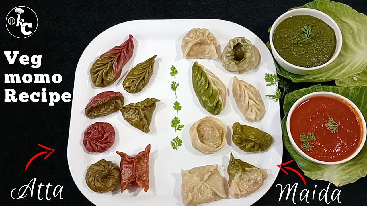 Atta & Maida Momo | Healthy Veg momo recipe - YouTube