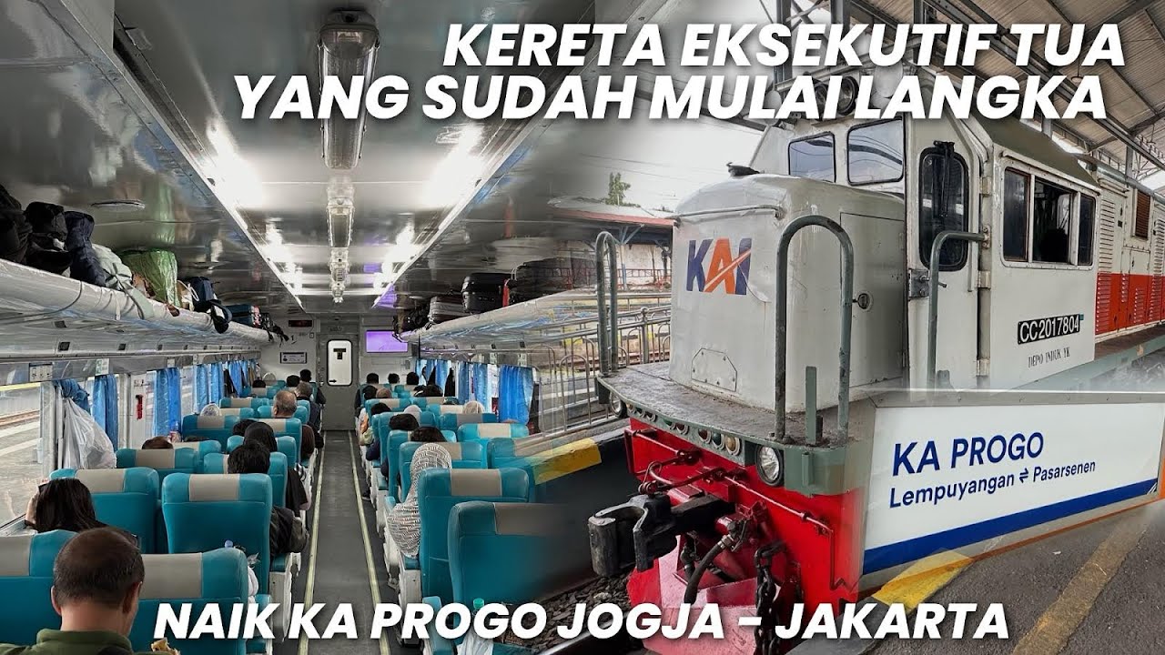 KERETA EKSEKUTIF TUA YANG HAMPIR PUNAH‼️Naik KA Progo Kereta Eksekutif ...