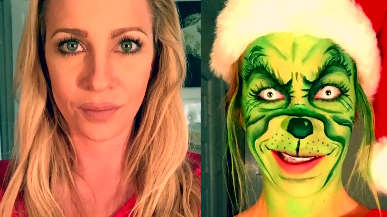 The Grinch Christmas Makeup Tutorial and Transformation - YouTube