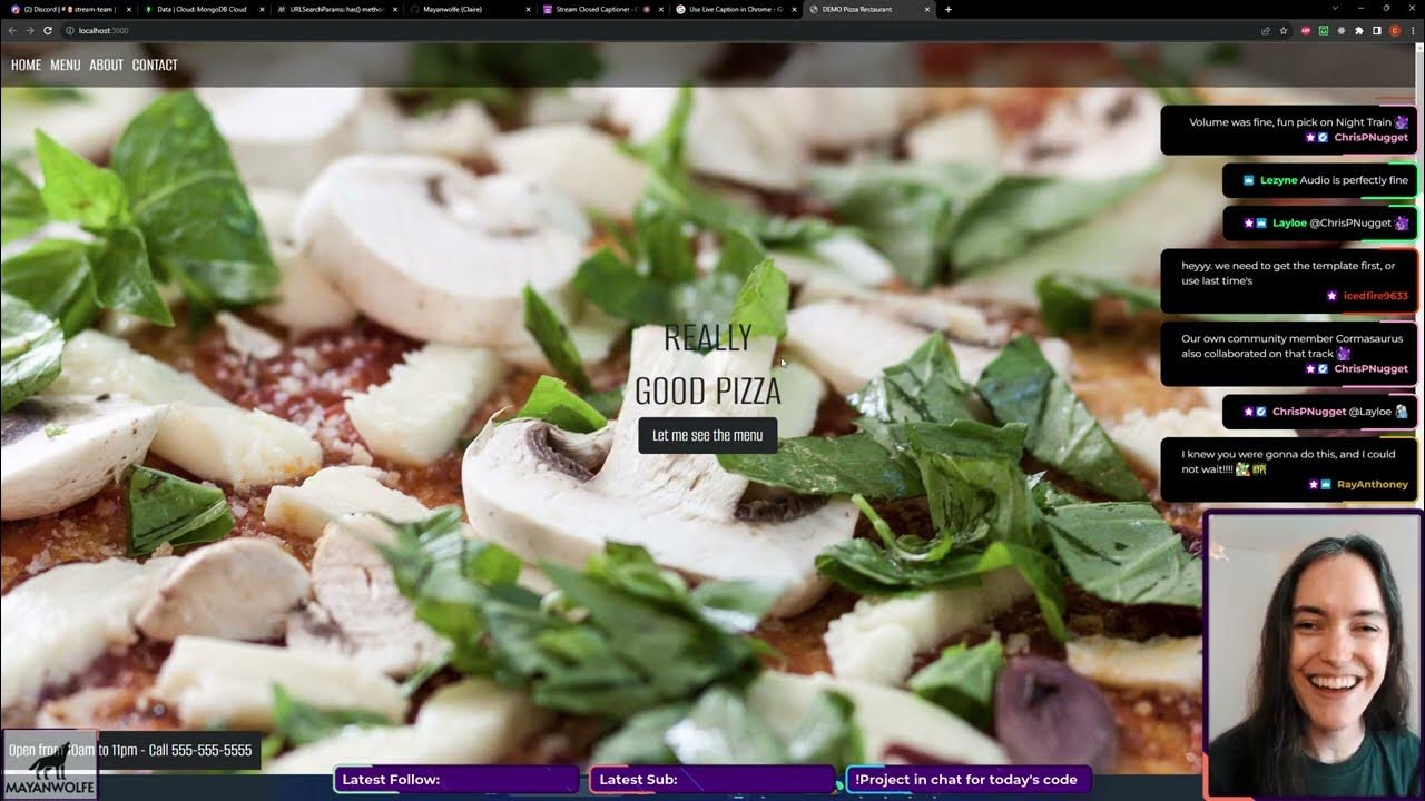#100Devs - Let's Make the Restaurant Template Full-Stack! - YouTube
