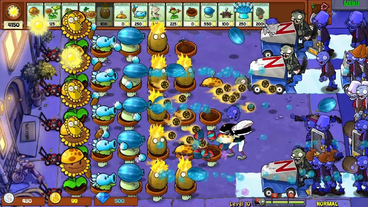 Plants vs Zombies Hybrid level 10 Gameplay - YouTube
