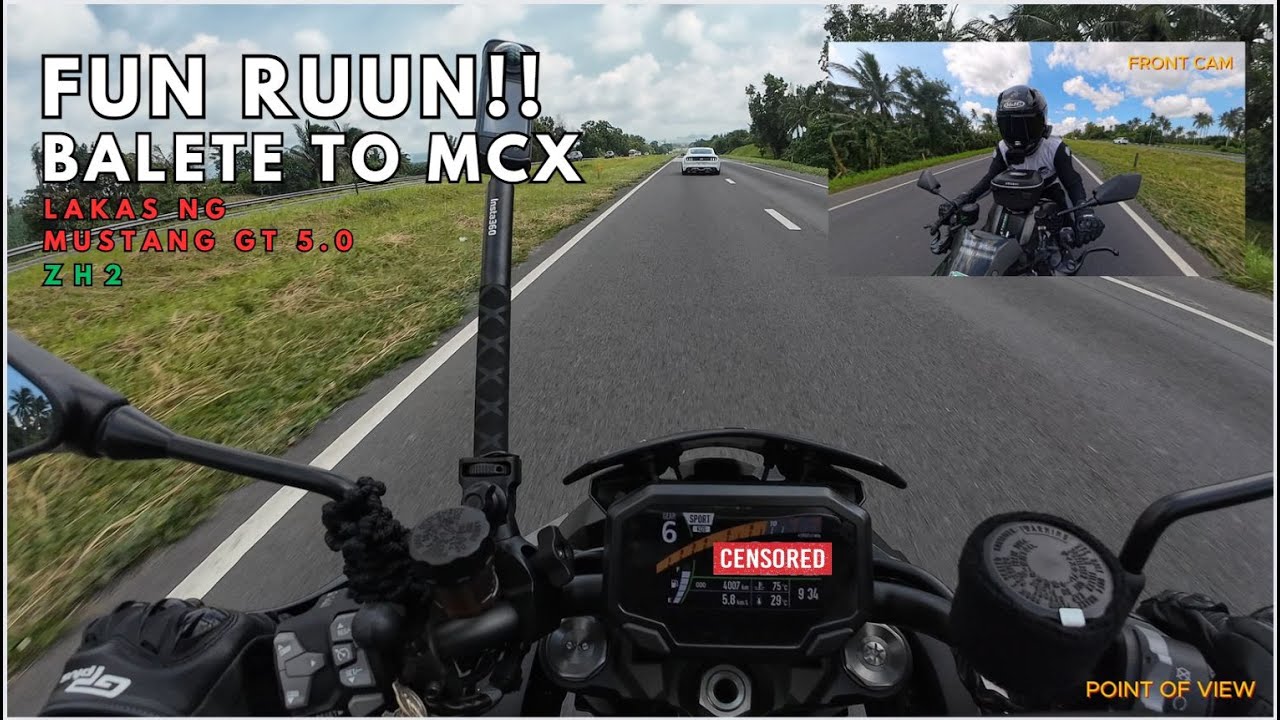KAWASAKI ZH2 | FUN RUN | UNCUT! #zh2 #mustanggt #batangas - YouTube