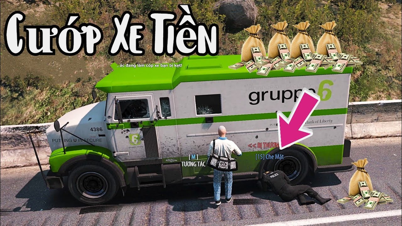 GTA 5 Roleplay #36 Cướp Xe Chở Tiền - Bảo Vệ Ngân Hàng Chống Trả Quyết ...