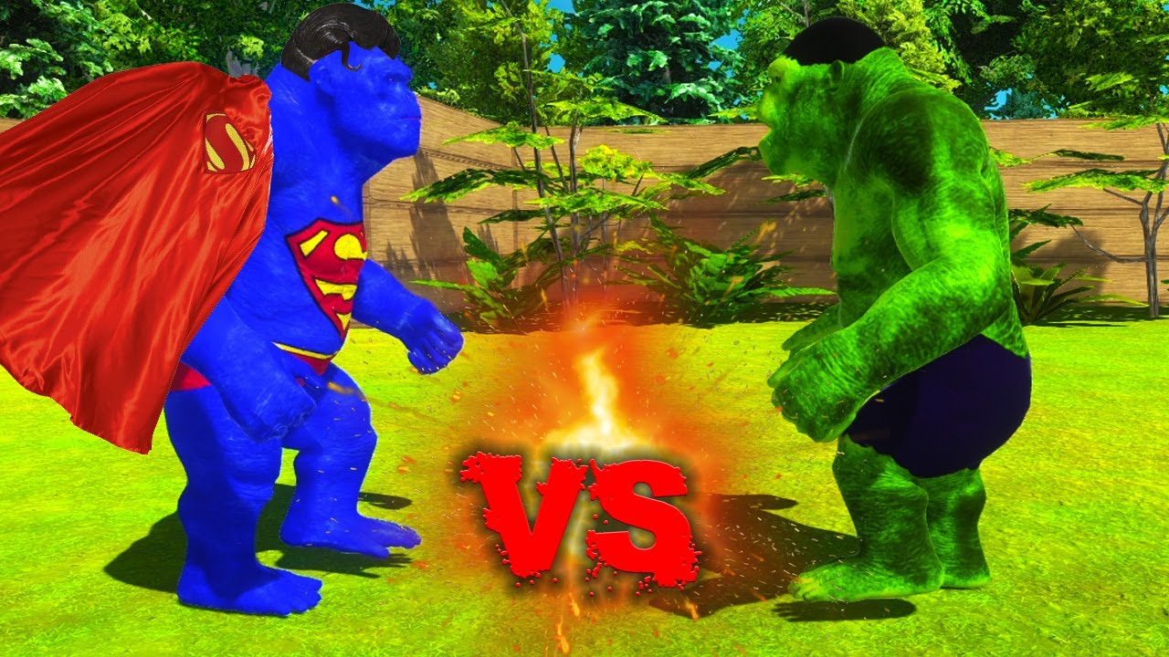 HULK GORO vs SUPERMAN GORO - Who is Stronger? - Animal Revolt Battle ...