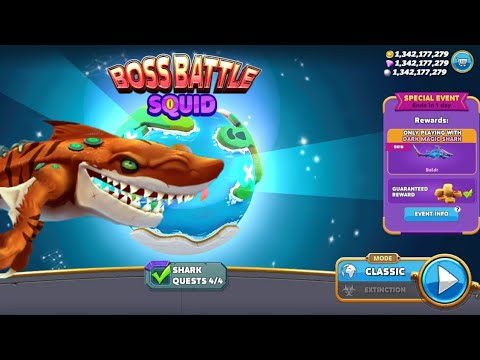 Atomic shark vs Colossal Squid - YouTube