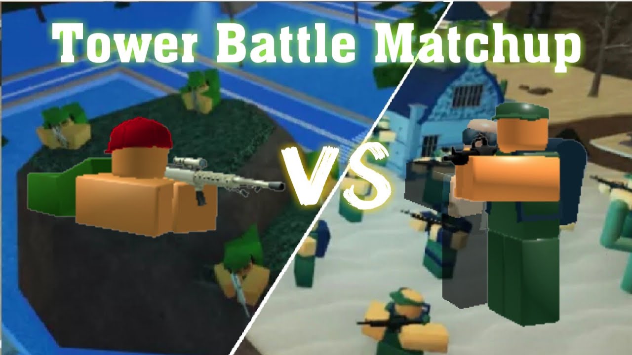 Tower Battles Sniper vs Soldier (Tower Matchups #1) [Roblox] - YouTube