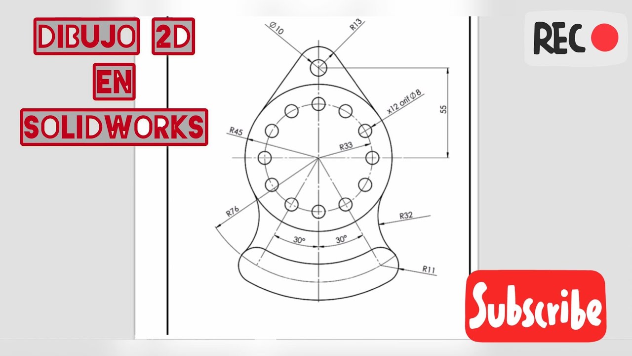 Dibujos 2D en SolidWorks para principiantes - YouTube