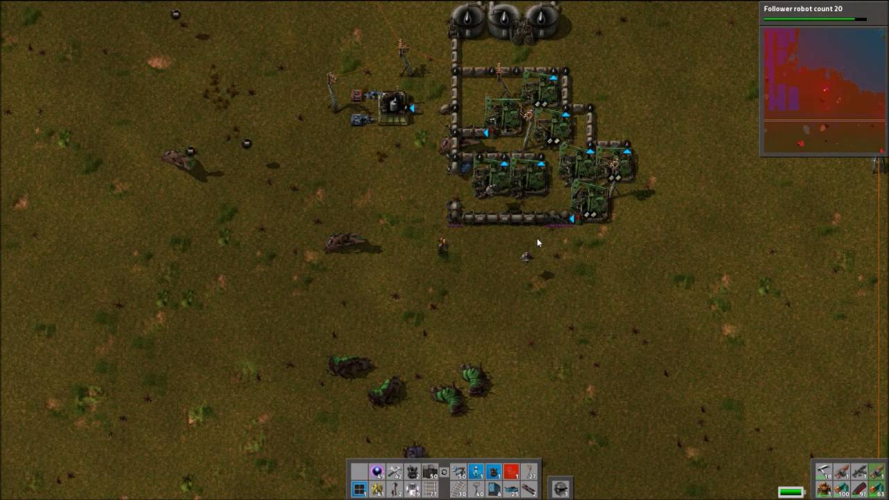 Factorio #115 - Aliens Broke into my Base - YouTube