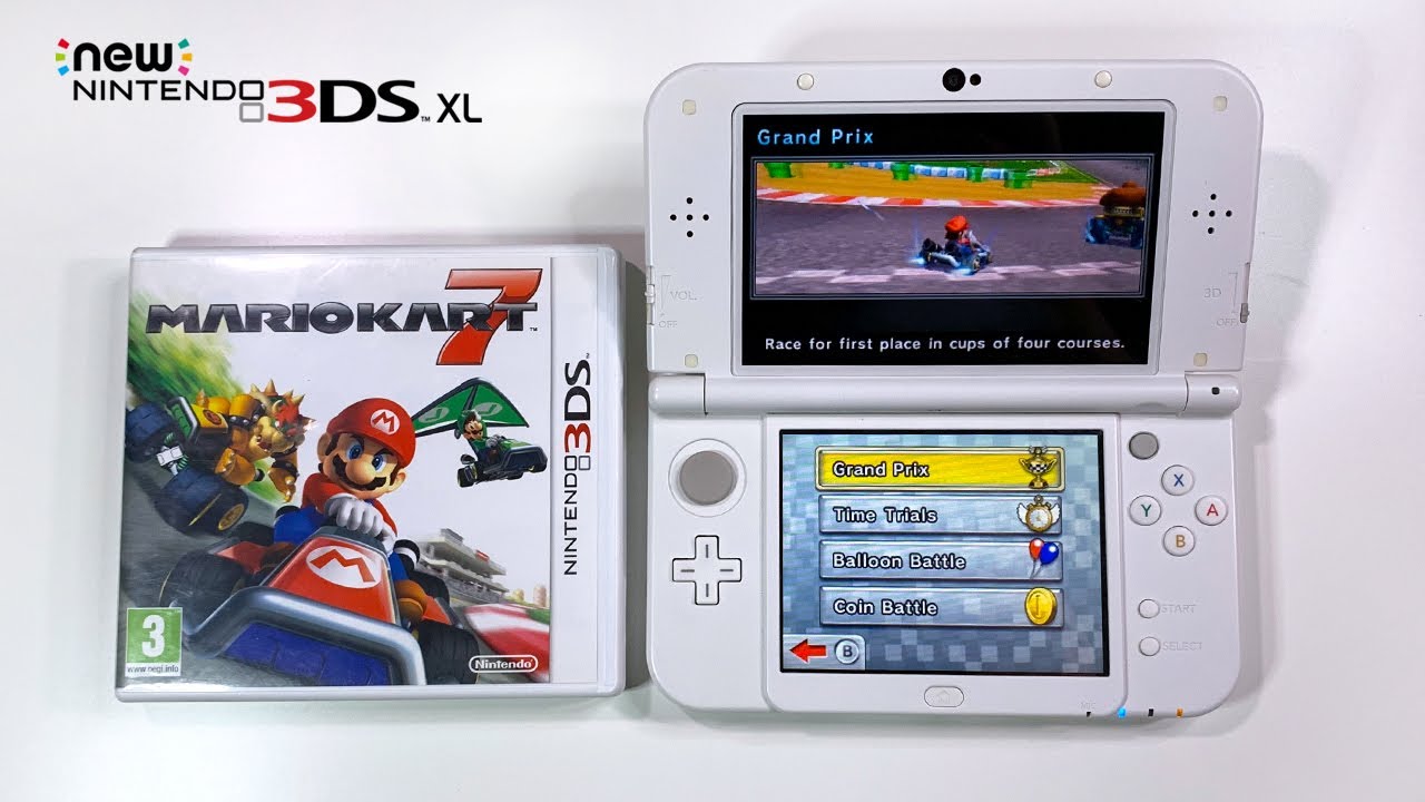Mario Kart 7 on New Nintendo 3DS XL (Full Race Grand Prix Shell Cup ...