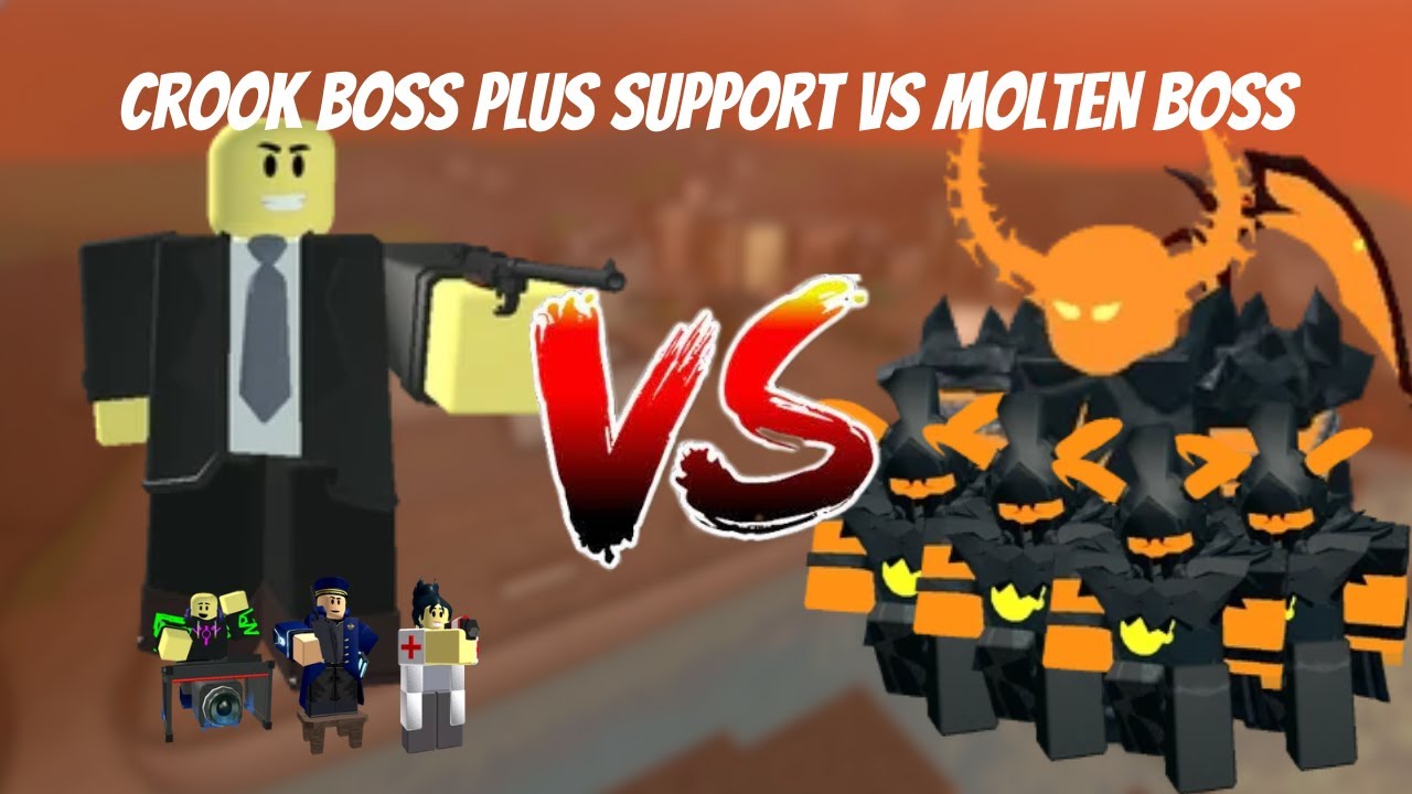 Crook boss plus support vs molten boss... (TDS) - YouTube