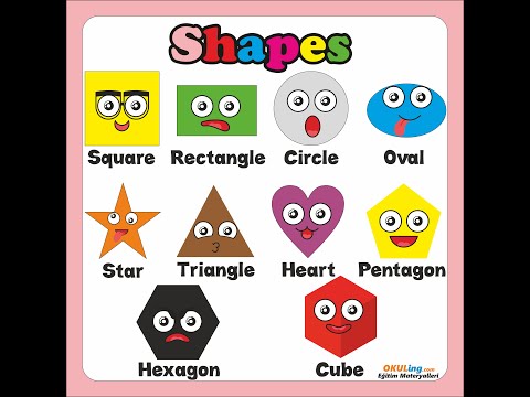İngilizce Şekiller - Learn English Vocabulary - Shapes