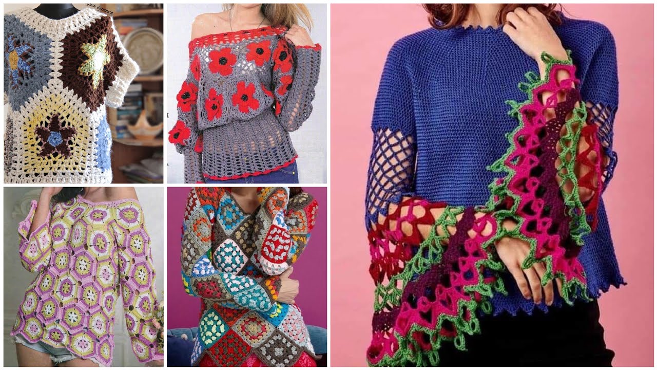 Gorgeous crochet net pattern fancy top/crochet cotton yarn summer’s top ...