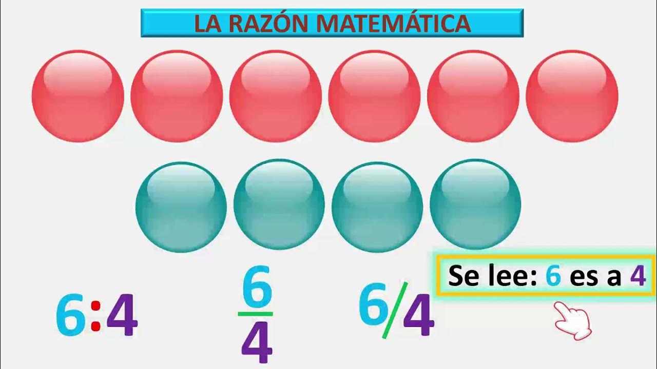 💥la RazÓn MatemÁtica Qué Es Una Razón Matemática Razones Cómo