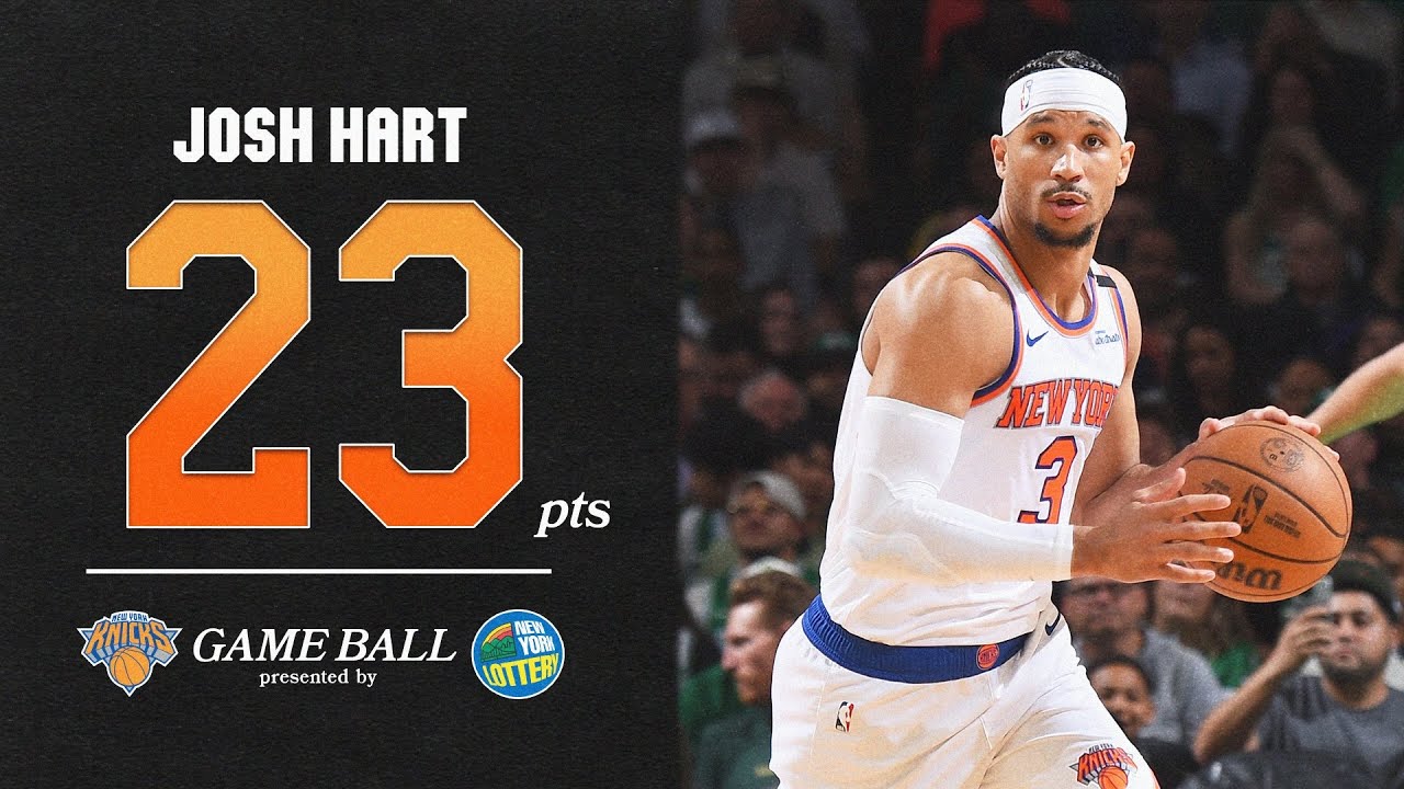 Josh Hart shines with 23 PTS as the Knicks defeat the Celtics in Game 2 ...