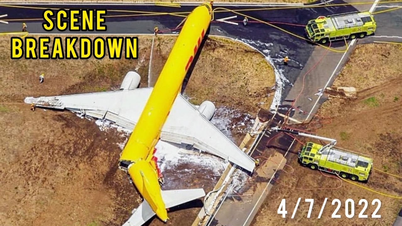 Aircraft Firefighters Respond to DHL Boeing 757 Cargo Aircraft - YouTube