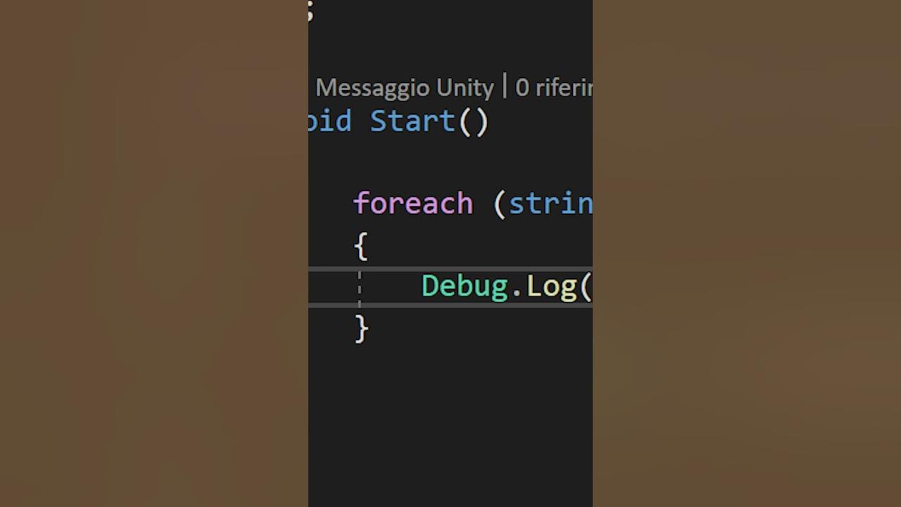 Loop Foreach In Unity C Come Utilizzarlo Nel Tuo Gioco Youtube