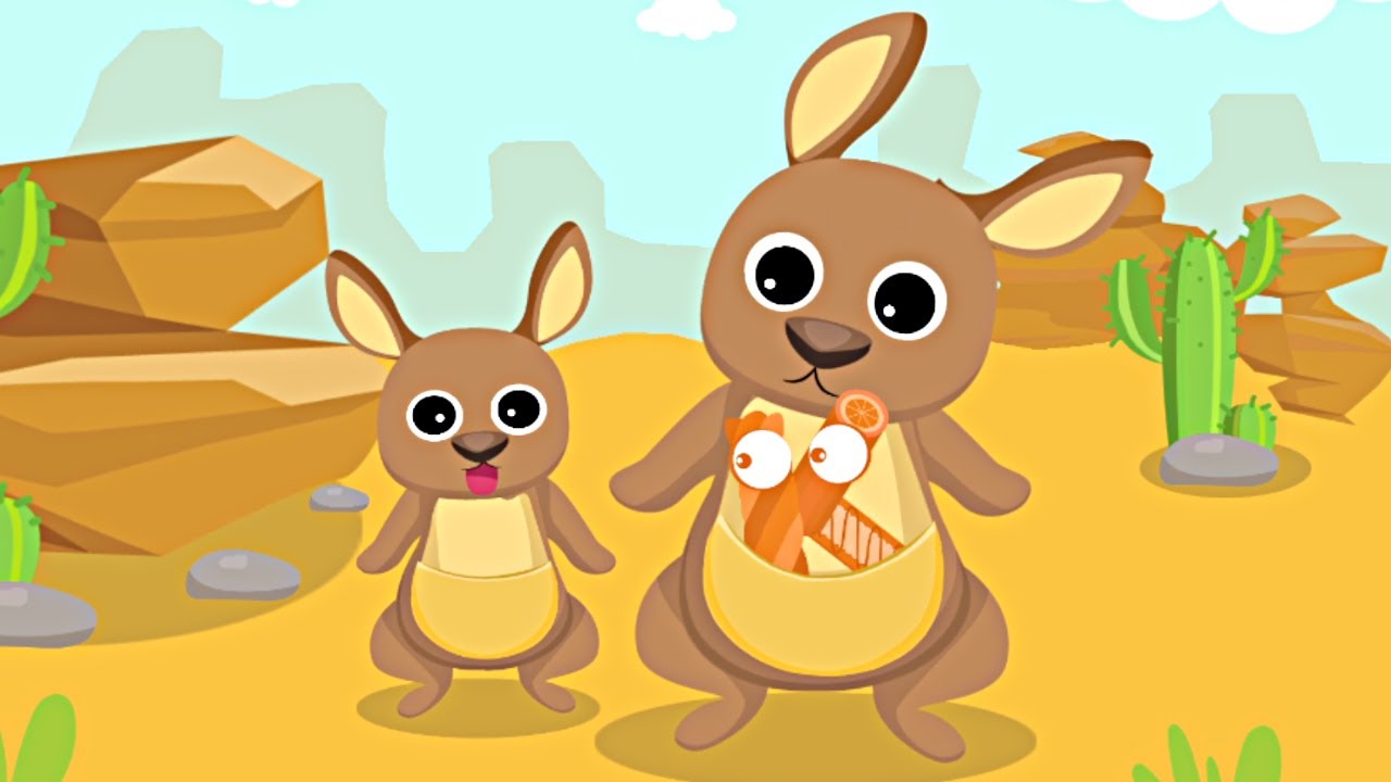 K for KANGAROO - Candybots ABC Letters - Candybots Alphabet - Learn ...