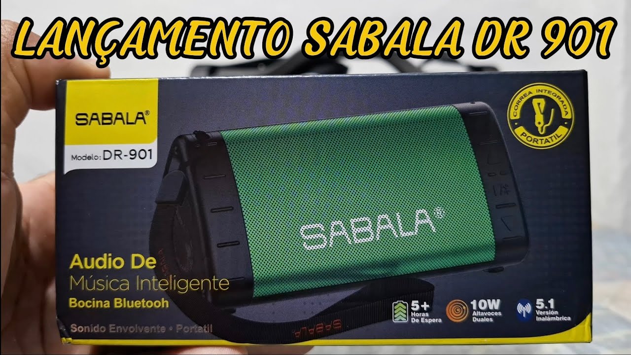 CAIXA DE SOM SABALA DR 901,UNBOXING E PRIMEIRAS IMPRESSÕES, LANÇAMENTO ...