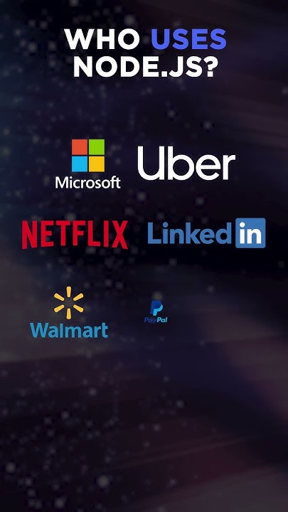 Who Uses Nodejs Programming Coding Tech Youtube