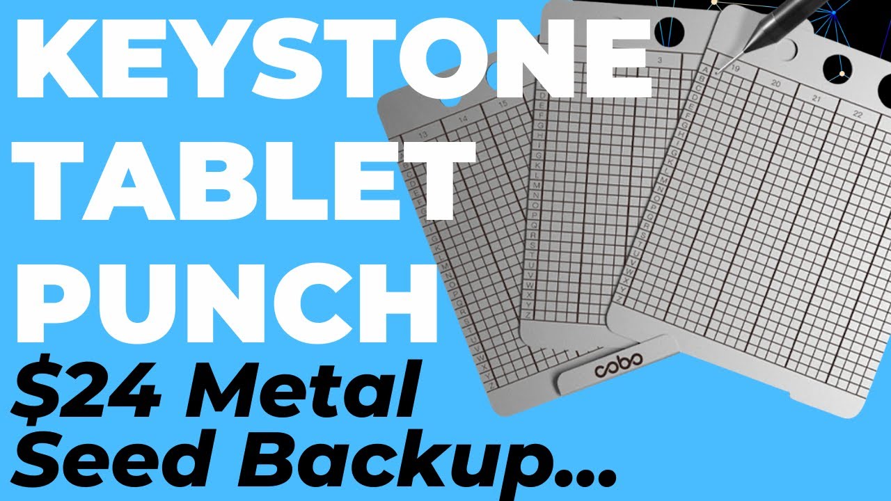 Keystone Tablet Punch ($24 metal seed backup wallet, like cryptosteel ...