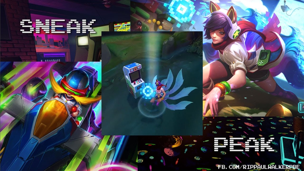 Arcade Skins Sneak Peek - Ezreal , Ahri , Corki - YouTube