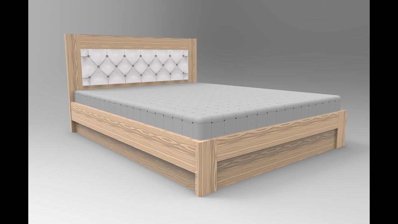 Solidwork bed design with storage space and well design - YouTube