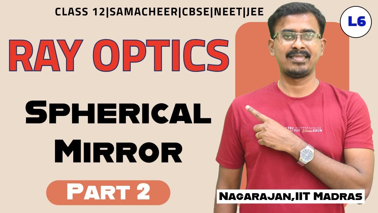 #6 Spherical mirror One Shot Part 2| Mirror equation | Ray Optics class ...