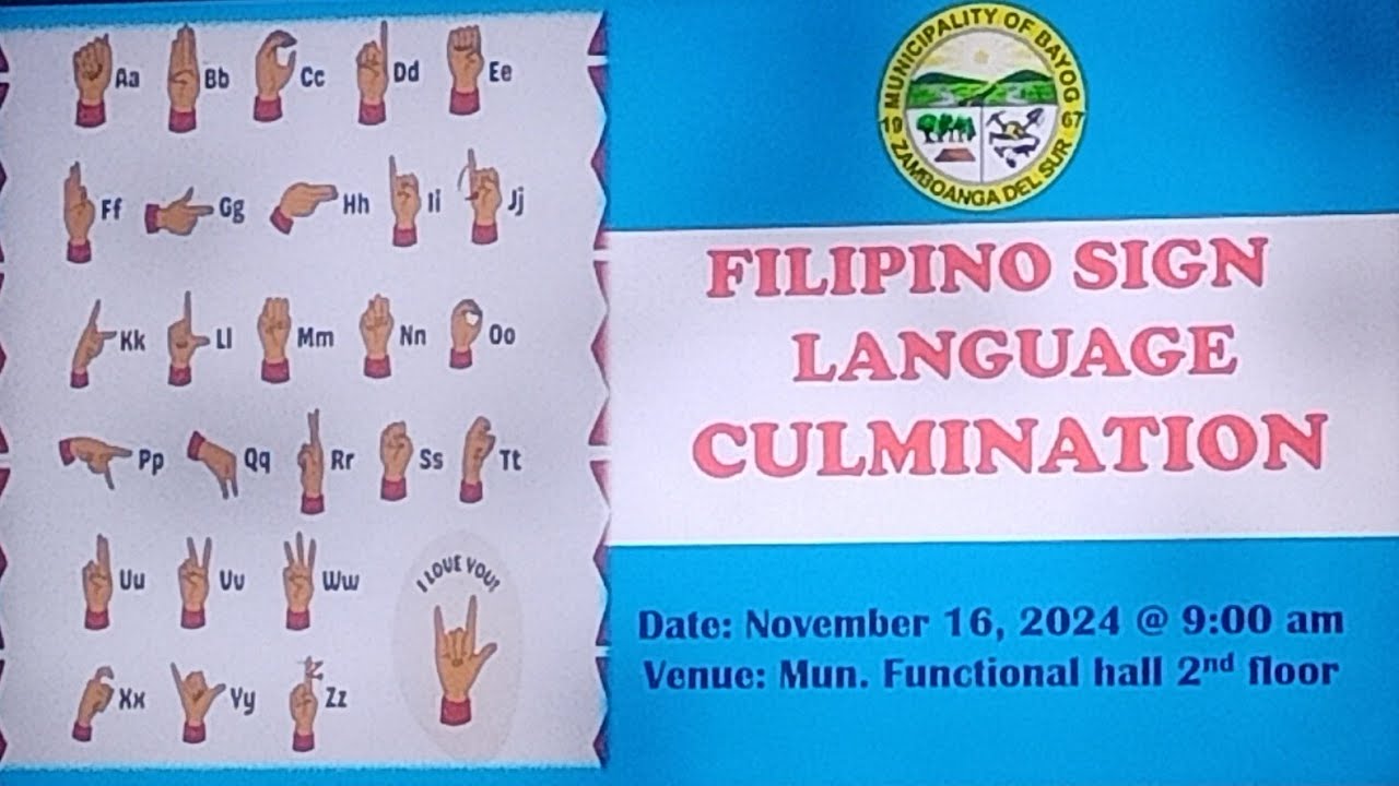 Culmination of Sign language, Bayog Zamboanga del sur. - YouTube