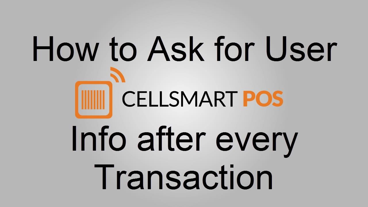 How to enable user info on every transaction - YouTube