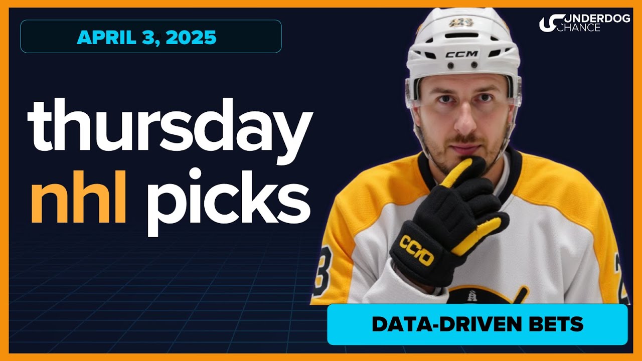 NHL Picks & Predictions Today - 4/3/2025 | Data-Driven Betting Models ...
