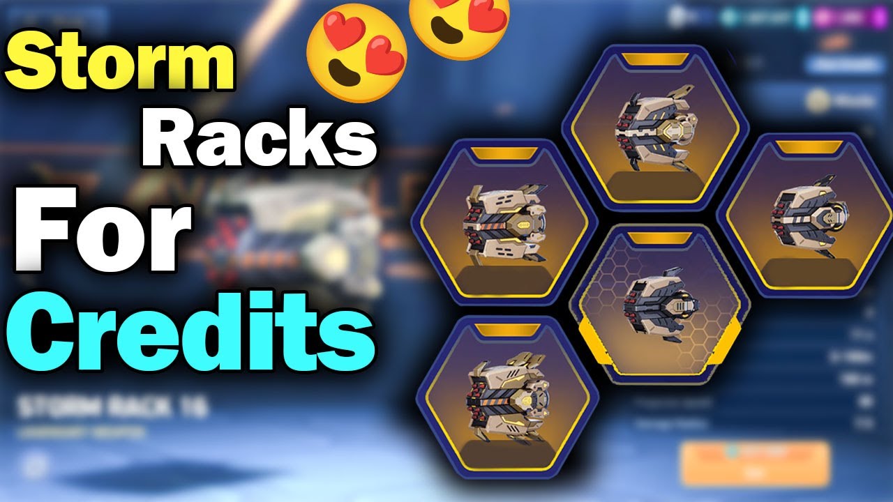 😍Legendary Storm Racks Now for Credits & A-Coins! Huge Mech Arena ...