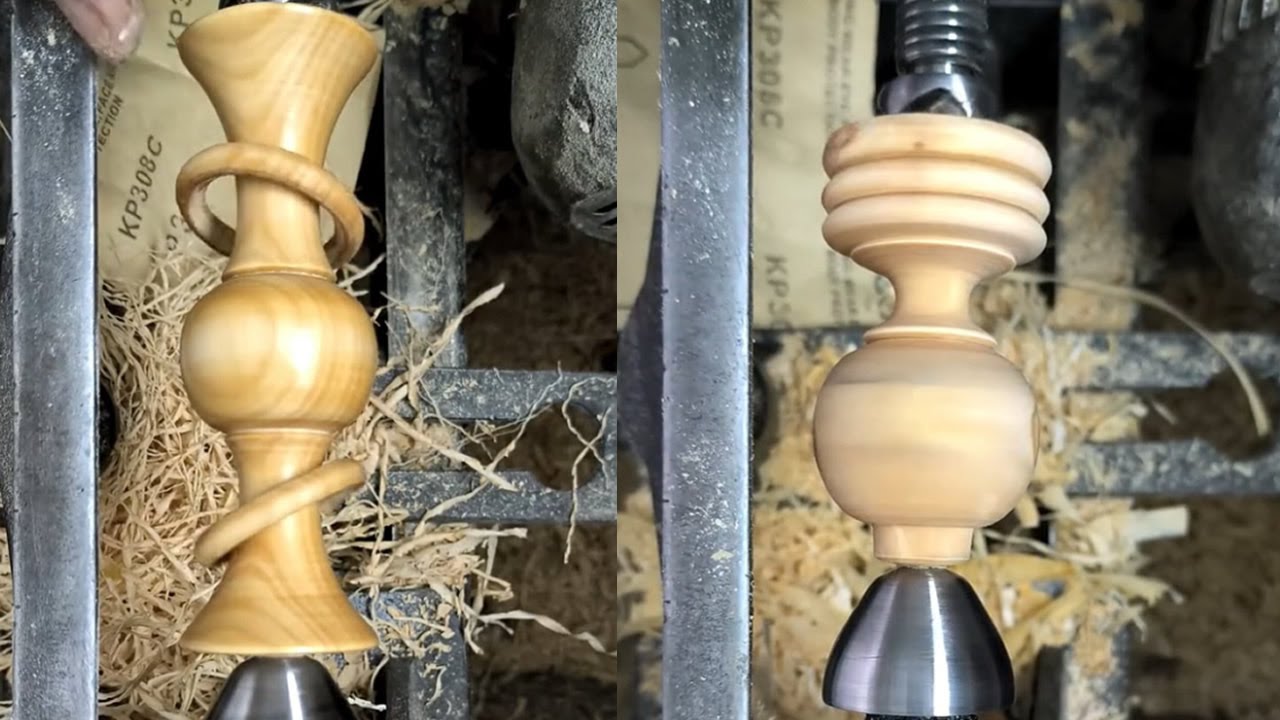 Woodturning - wooden roller - YouTube