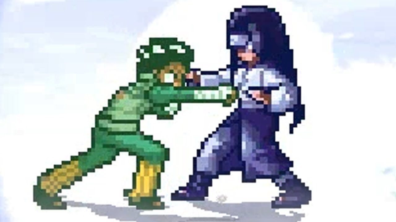 Rock Lee vs Neji. Naruto Shippuden Epic High Level MUGEN - YouTube