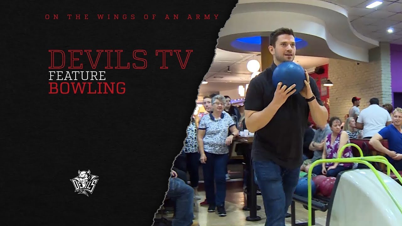 Features - Devils players joined fans for a night of bowling - YouTube