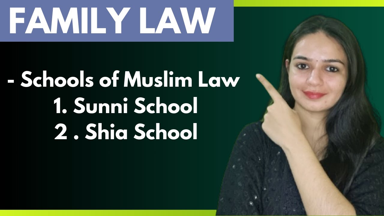 Schools of Muslim Law- Family Law. UGC NET & JRF June2025. - YouTube