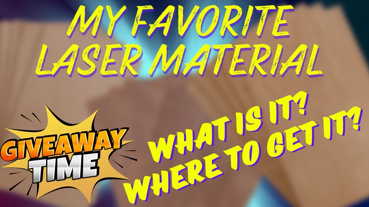 My Favorite Laser Engraving Material | Free Giveaway!!! | Brett's Laser ...