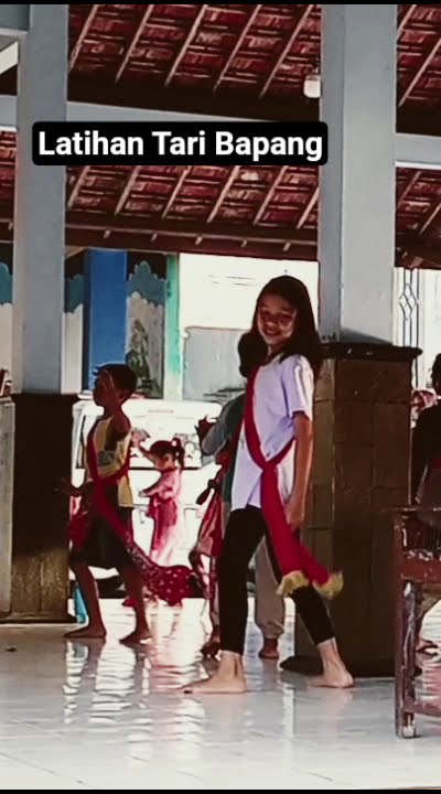 wayah e nyemangati bocil latihan gerak tari Bapang, ceg gak lali jowo ...