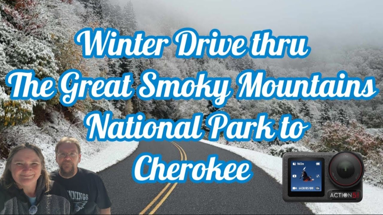 Winter Drive from Maggie Valley to Cherokee - YouTube