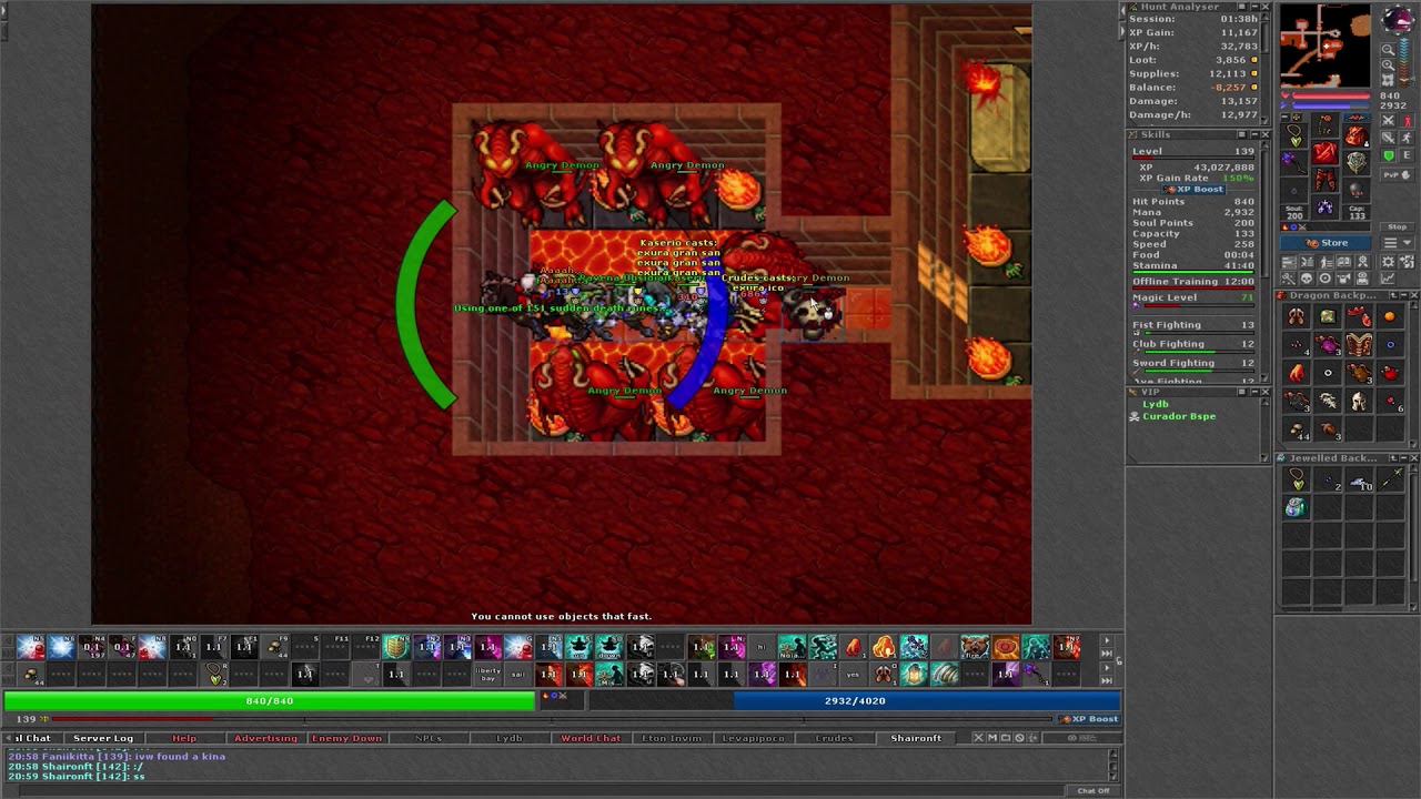 TIBIA - The Annihilator Quest (MASTER SORCERER LEVEL 139) - YouTube